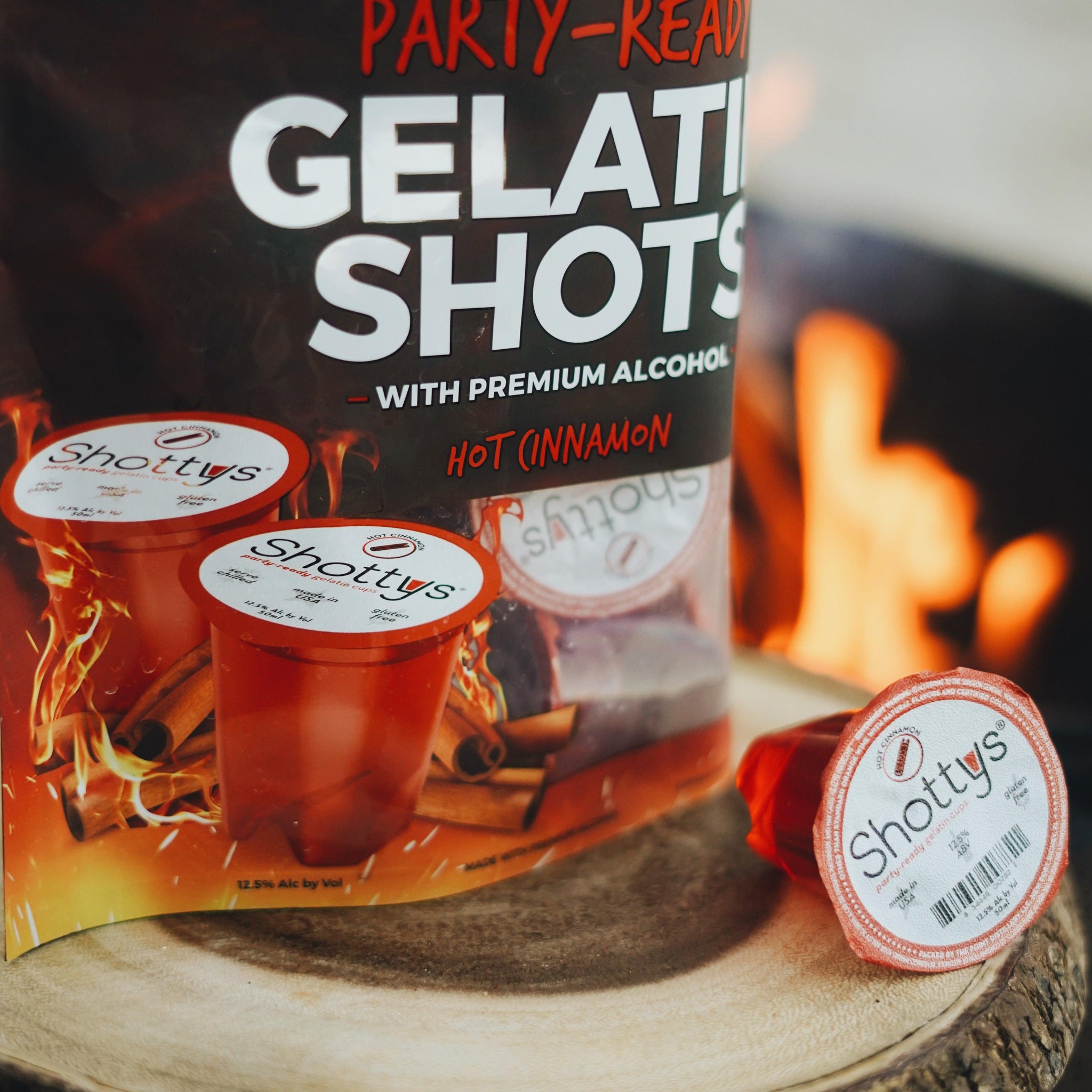 Hot Cinnamon Gelatin Shots (8 shots) – Shottys