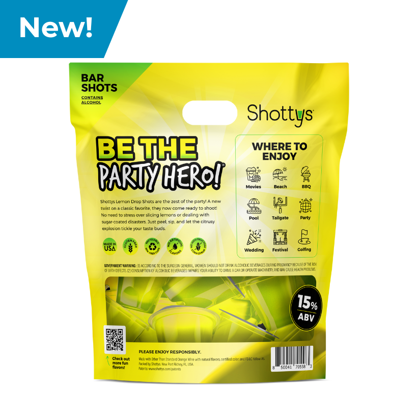 Lemon Drop Vodka Shots (8 shots) – Shottys