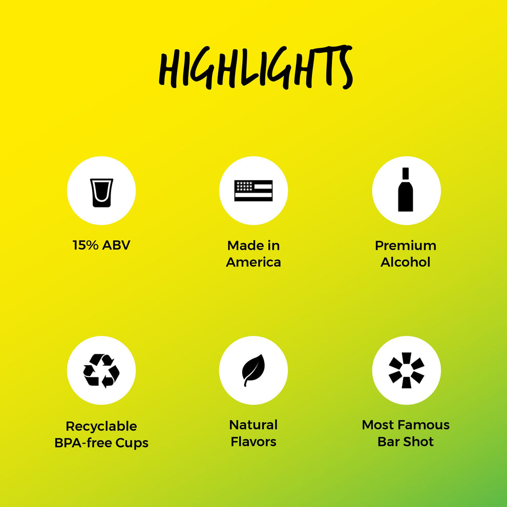 Lemon Drop Vodka Shots (8 shots) – Shottys