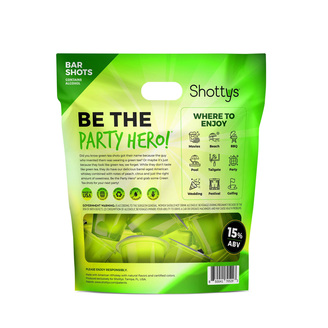 Green Tea Cocktail Shots (8 shots) – Shottys