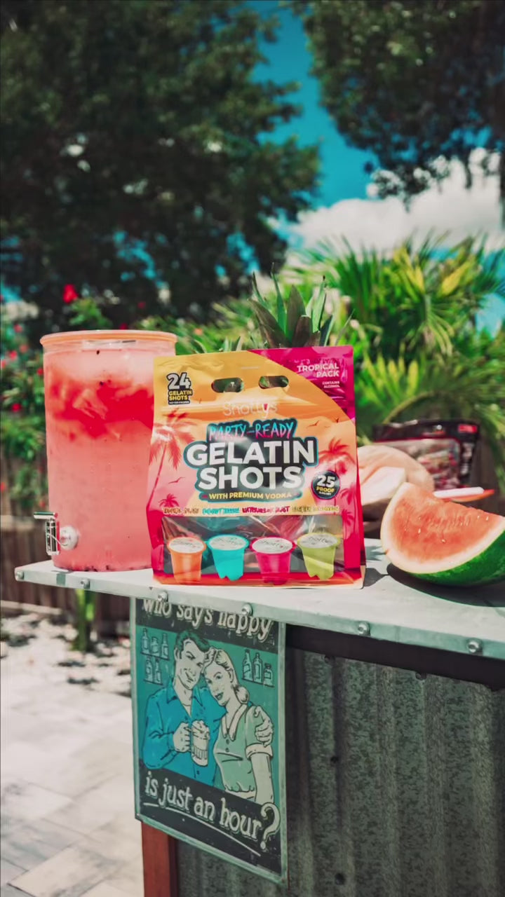 Tropical Gelatin Shots (24 shots) – Shottys